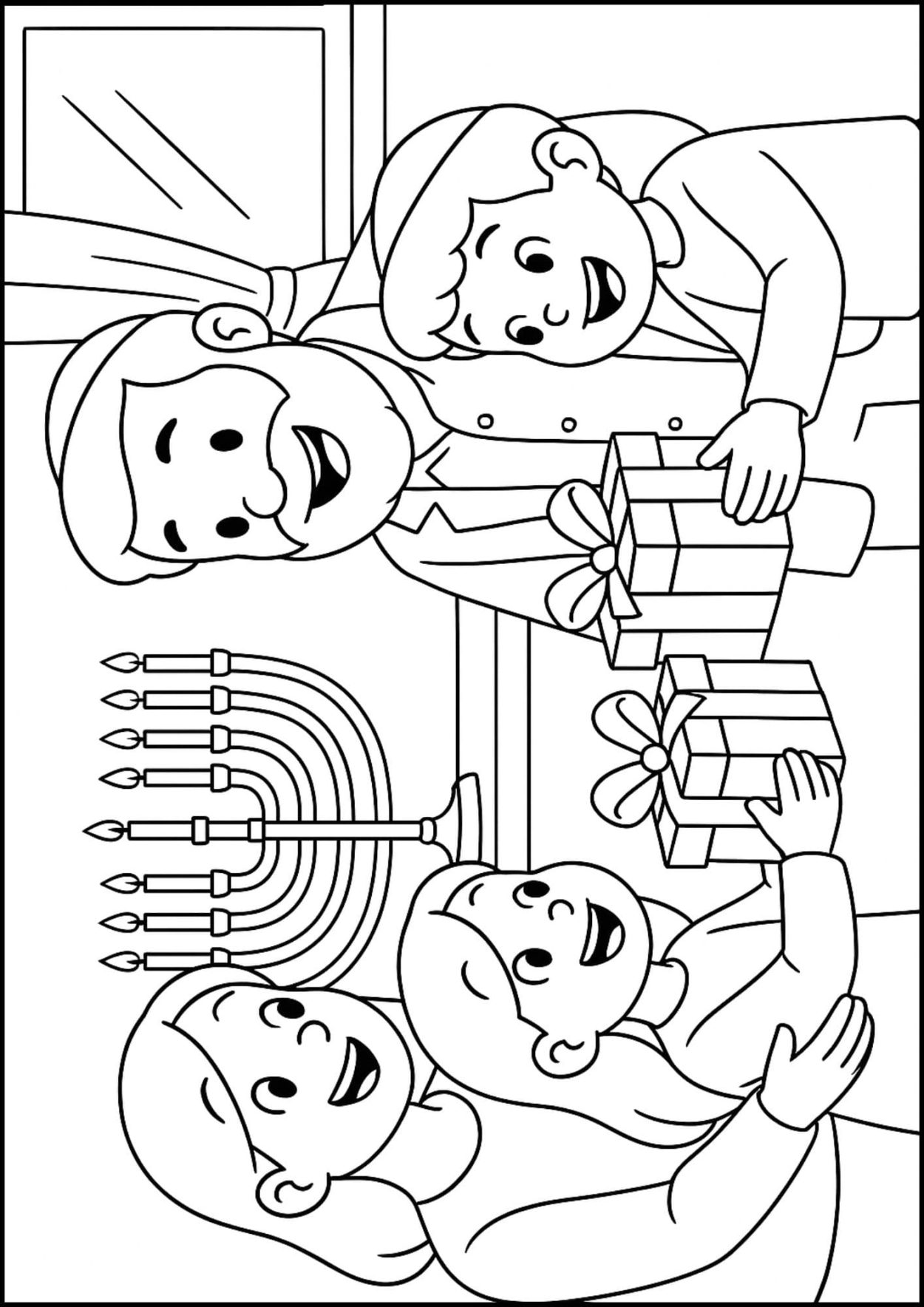 Free Printable Hanukkah Coloring Pages for Kids - Aunty Michelle's