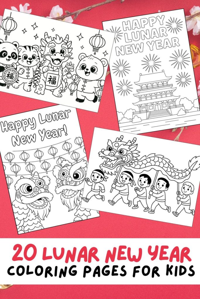 Free Printable Lunar New Year Coloring Pages for Kids - Aunty Michelle's