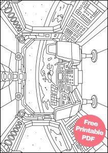 Free Printable Spaceship Coloring Pages for Kids - Aunty Michelle's