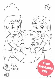 Free Printable Earth Day Coloring Pages for Kids - Aunty Michelle's