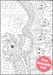 Free Printable Lunar New Year Coloring Pages for Kids - Aunty Michelle's