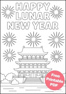 Free Printable Lunar New Year Coloring Pages for Kids - Aunty Michelle's