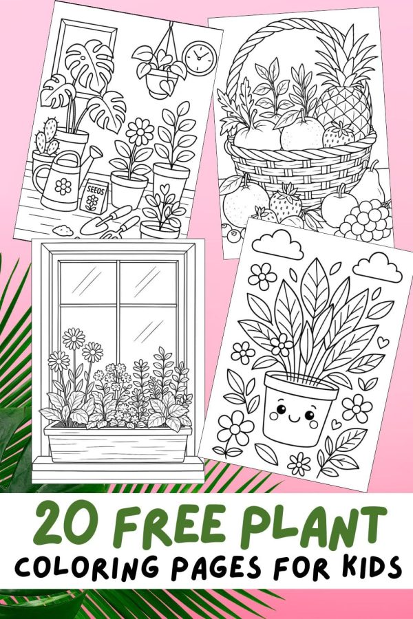 Free Printable Plant Coloring Pages for Kids - Aunty Michelle's