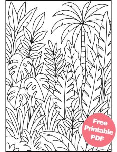 Free Printable Plant Coloring Pages for Kids - Aunty Michelle's