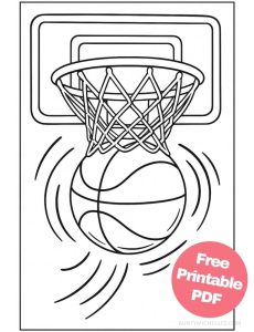 Free Printable Basketball Coloring Pages for Kids - Aunty Michelle's