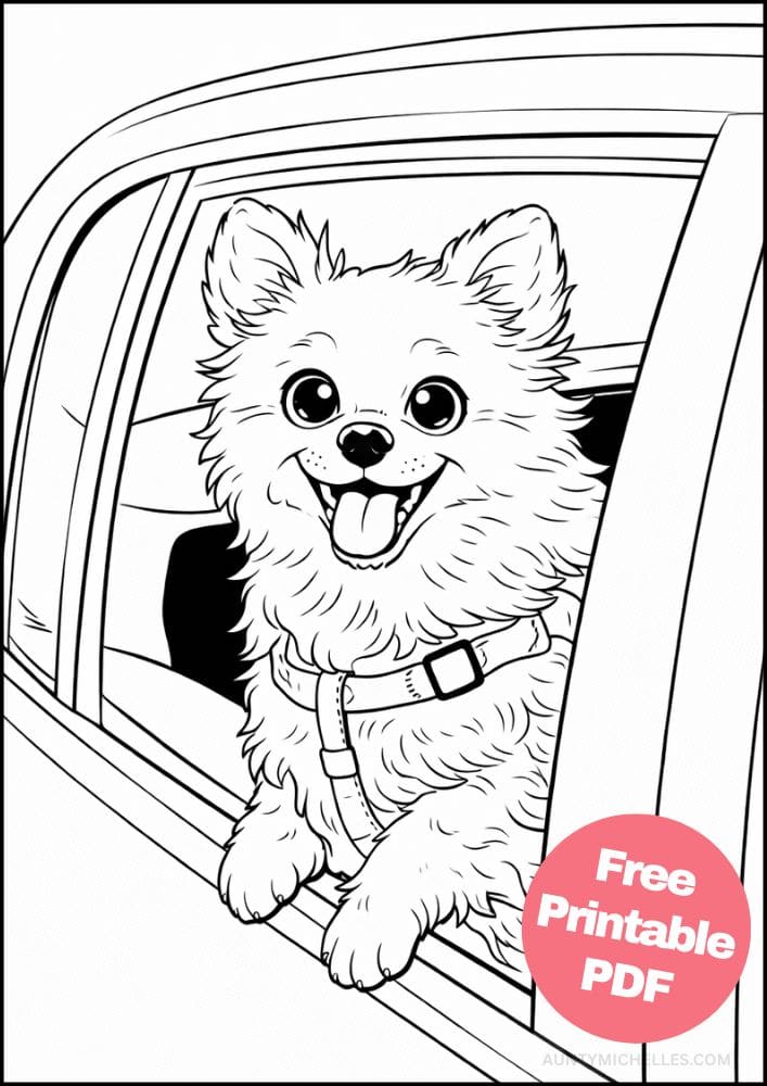 Free Printable Dog Coloring Pages for Kids - Aunty Michelle's