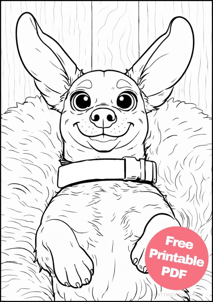 Free Printable Dog Coloring Pages for Kids - Aunty Michelle's