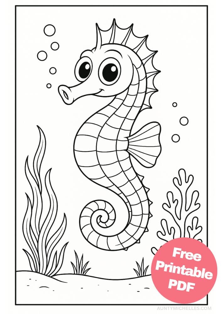 Free Printable Fish Coloring Pages for Kids - Aunty Michelle's