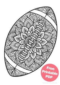Free Printable Football Coloring Pages for Kids - Aunty Michelle's