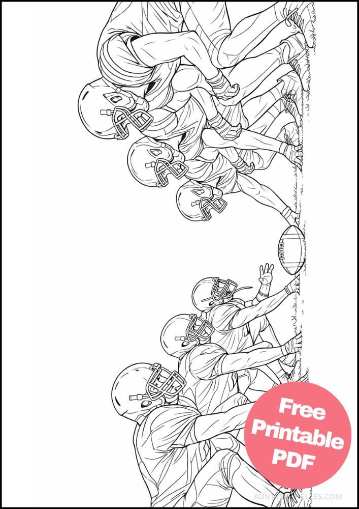 Free Printable Football Coloring Pages for Kids - Aunty Michelle's