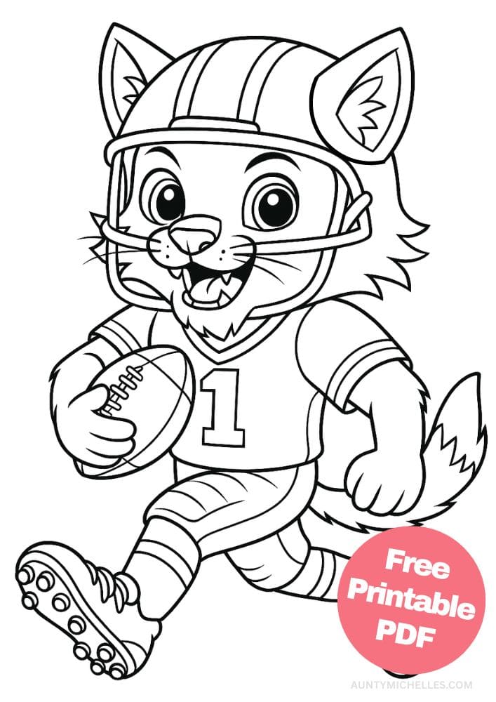 Free Printable Football Coloring Pages for Kids - Aunty Michelle's