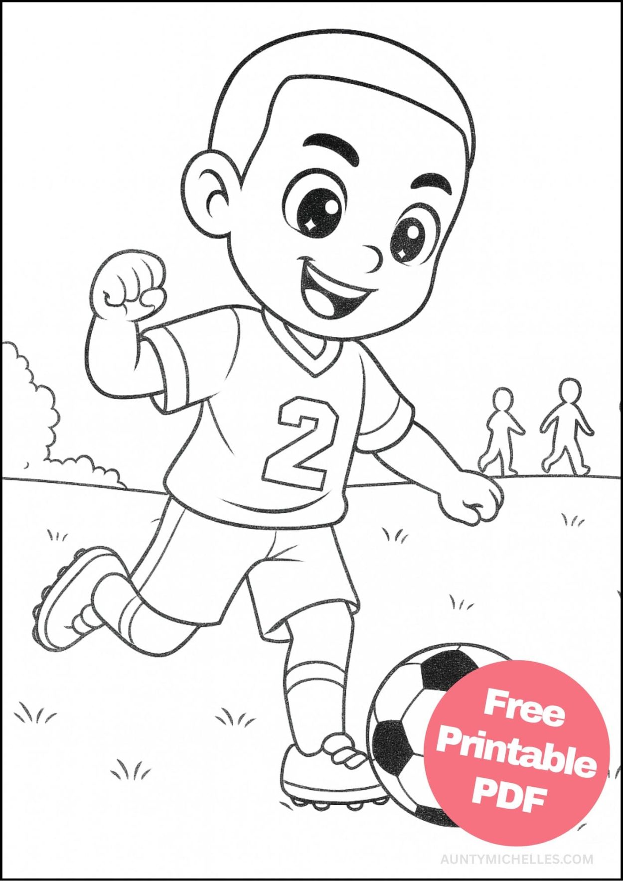 Free Printable Soccer Coloring Pages for Kids - Aunty Michelle's