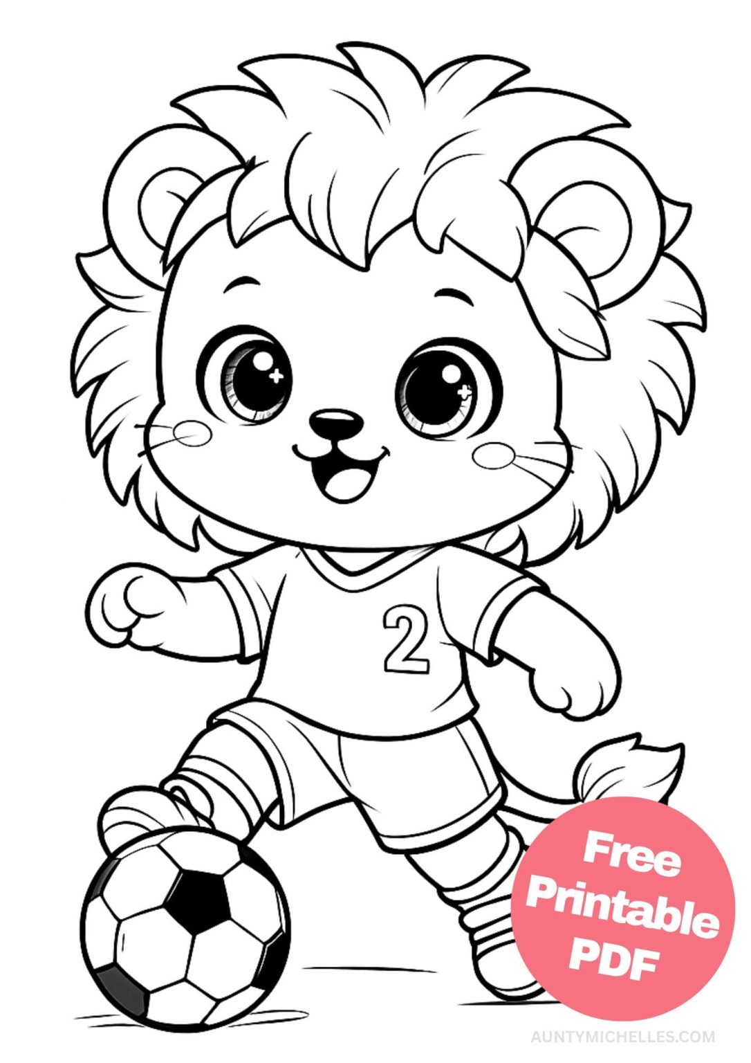 Free Printable Soccer Coloring Pages for Kids - Aunty Michelle's