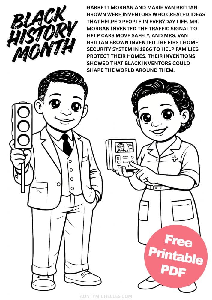 Free Printable Black History Month Coloring Pages for Kids - Aunty ...
