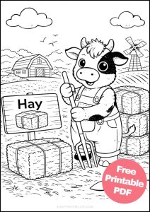 Free Printable Farm Coloring Pages for Kids - Aunty Michelle's