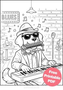 Free Printable Music Coloring Pages for Kids - Aunty Michelle's